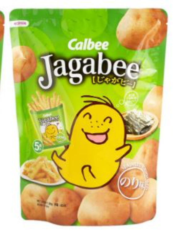 Calbee Jagabee Potato Sticks (Seaweed Flavoured) 卡樂B 宅卡B薯條(紫菜味) - 1Source