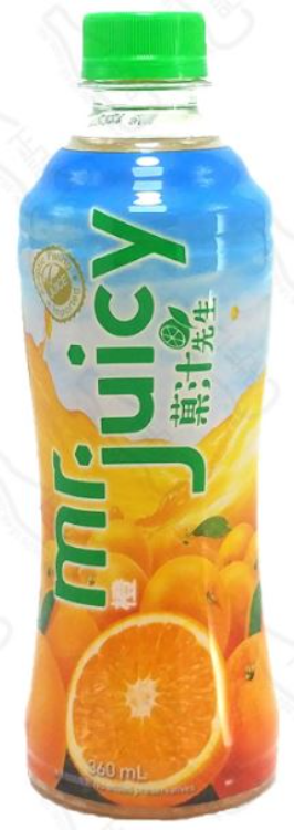 Mr Juicy Orange Juice Drink 菓汁先生 橙汁 - 1Source
