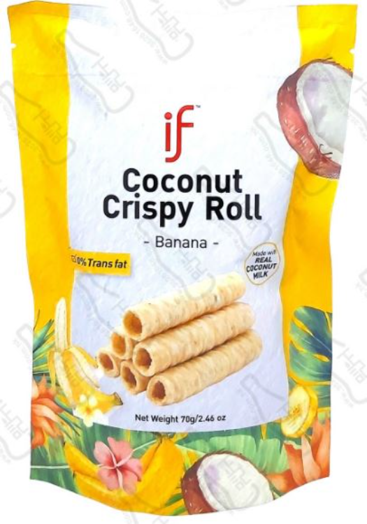 If Coconut Crispy Roll Banana Flavour If 香蕉味蛋卷 - 1Source