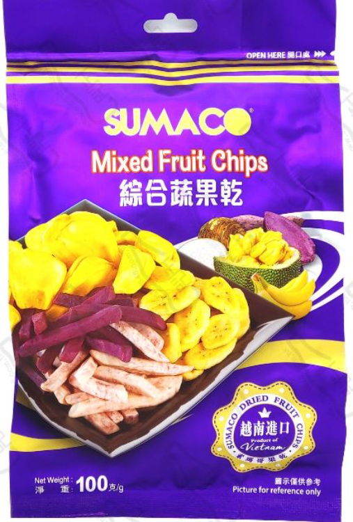 Sumaco Mixed Fruit Chips 素瑪哥 綜合蔬果乾 - 1Source