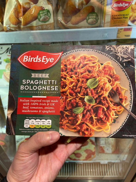 Birds Eye Beef Spaghetti Bolognese - 1Source