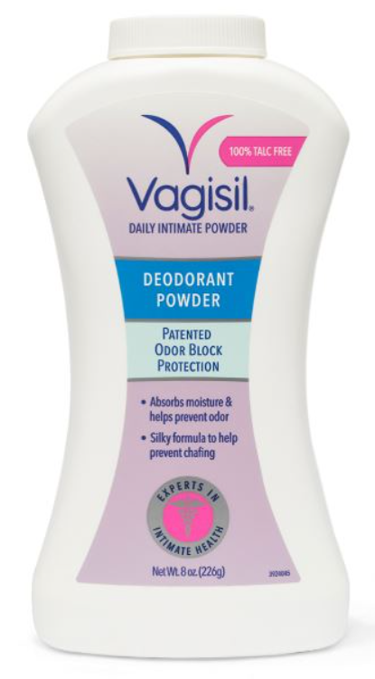 Vagisil Daily Intimate Powder Deodorant Powder Patented Odor Block ...