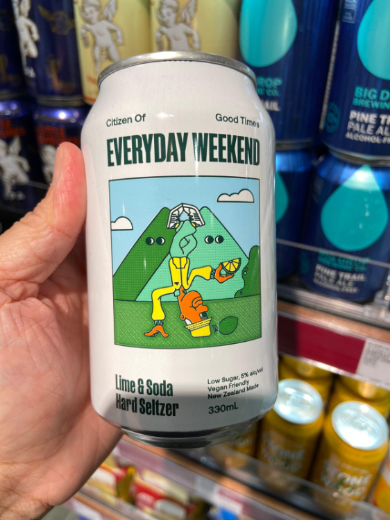 Everyday Weekend Lem & Soda Hard Seltzer Alcohol 5% - 1Source