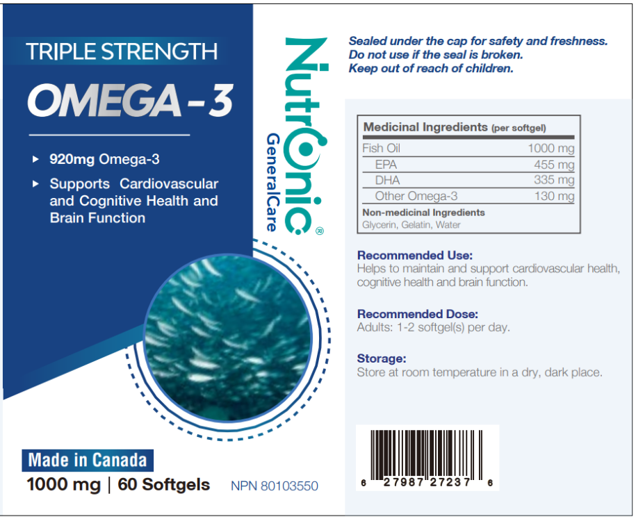 Nutronic Generalcare Triple Strength Omega3 - 1Source