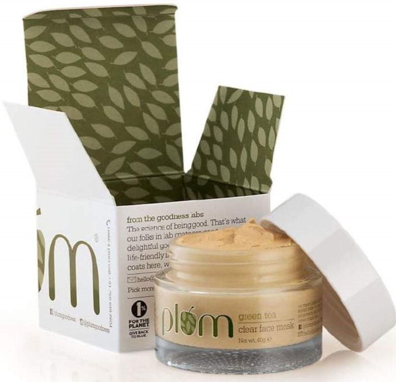 Plum Green Tea Clear Face Mask - 1Source