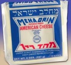 Mehadrin American Cheese Pasteurized Process Cheese, 12 Single Slices ...