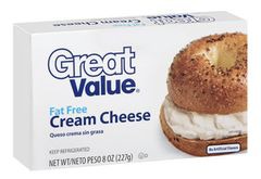 Great Value Fat Free Cream Cheese - 1Source
