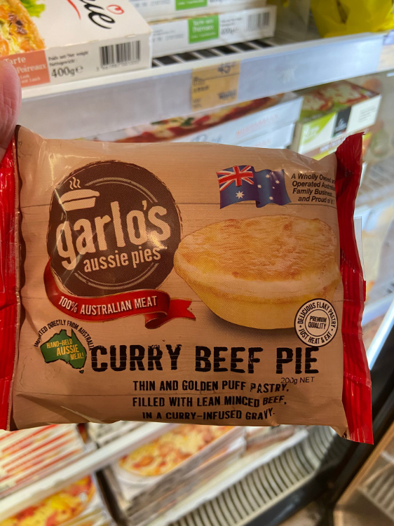 Garlo'S Aussie Pies Curry Beef Pie - 1Source