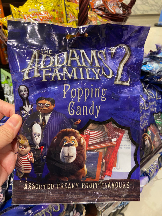 The Addams Family Popping Candy Assorted Freaky Fruit Flavours - 1Source