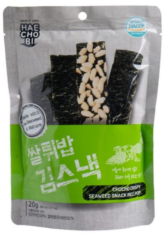 Hae Cho Bi Chocho Crispy Seaweed Snack Rice Pop - 1Source