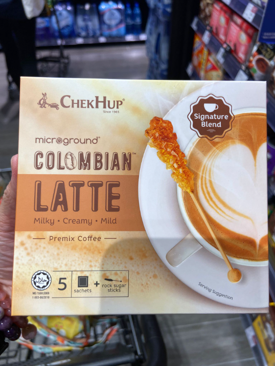 Chek Hup Microground Colombian Latte Premix Coffee Signature Blend ...