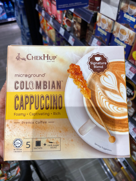 Chek Hup Microground Colombian Cappuccino Premix Coffee Signature Blend ...