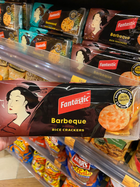 Fantastic Barbeque Flavour Rice Crackers - 1Source