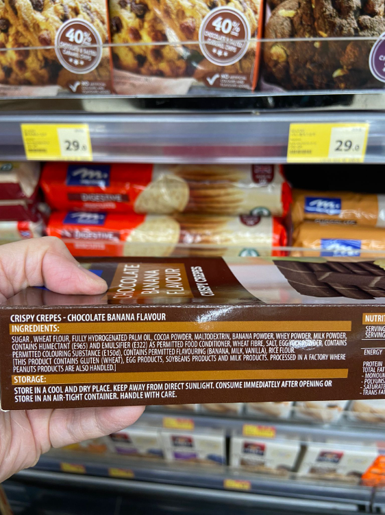 Meadows Chocolate Banana Flavour Crispy Crepes - 1Source