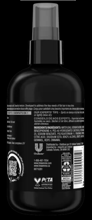 Tresemme ONE STEP TEXTURE 5 IN 1 TEXTURIZING MIST - 1Source