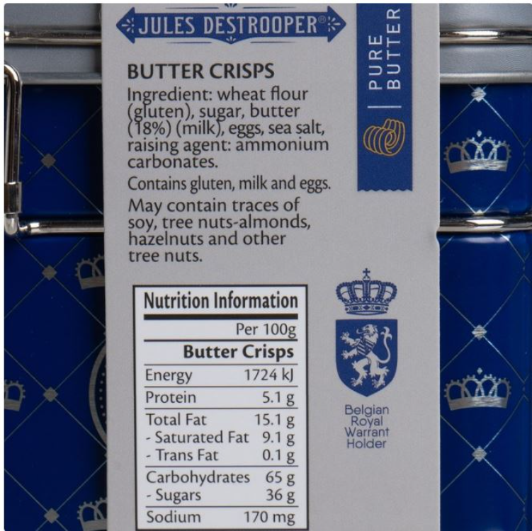 Jules Destrooper Butter Crisps 240G - 1Source