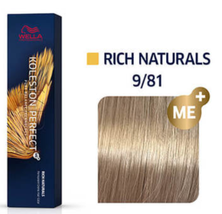 Wella Koleston Perfect 9/81 Very Light Blonde/Pearl Ash Permanent Rich ...