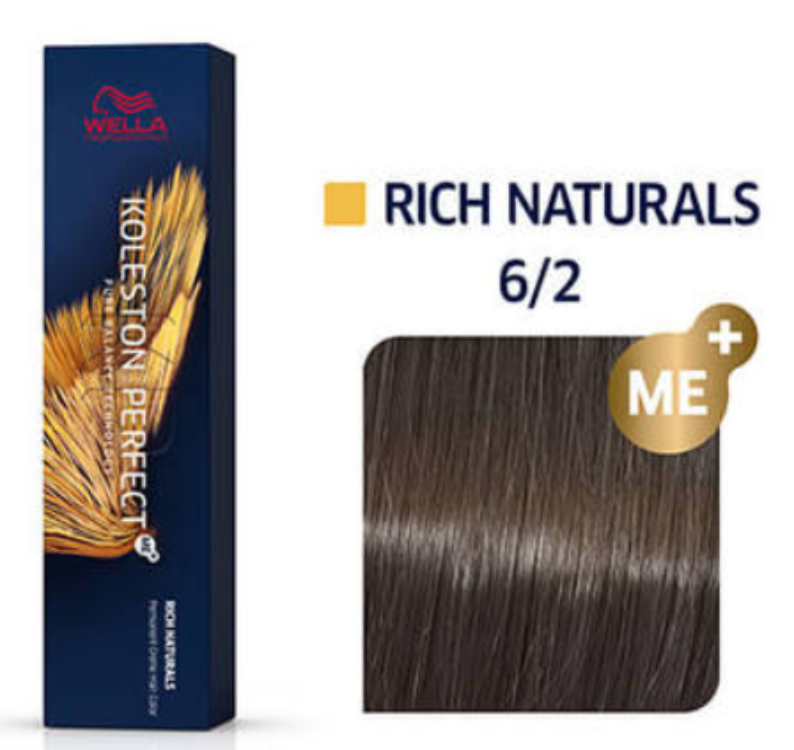 Wella Koleston Perfect 6/2 Dark Blonde/Matte Permanent Rich Naturals ...