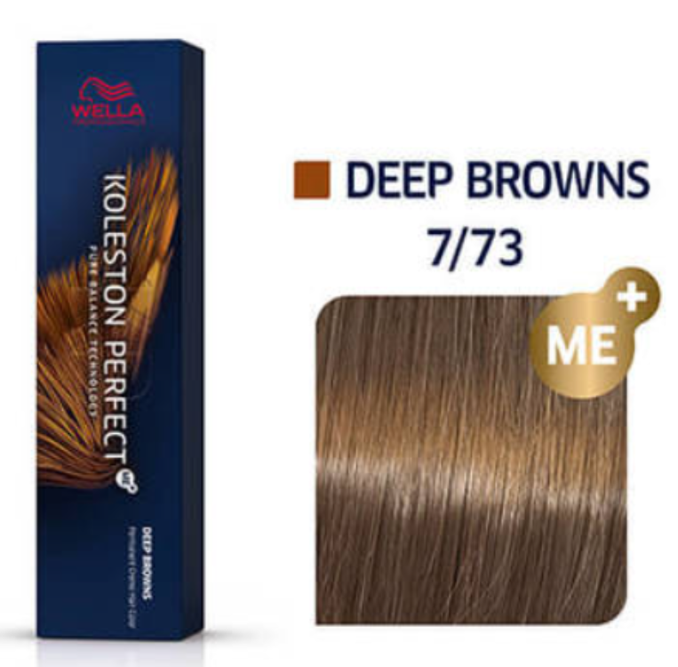 Wella Koleston Perfect 7/73 Medium Blonde/Brown Gold Permanent Deep ...