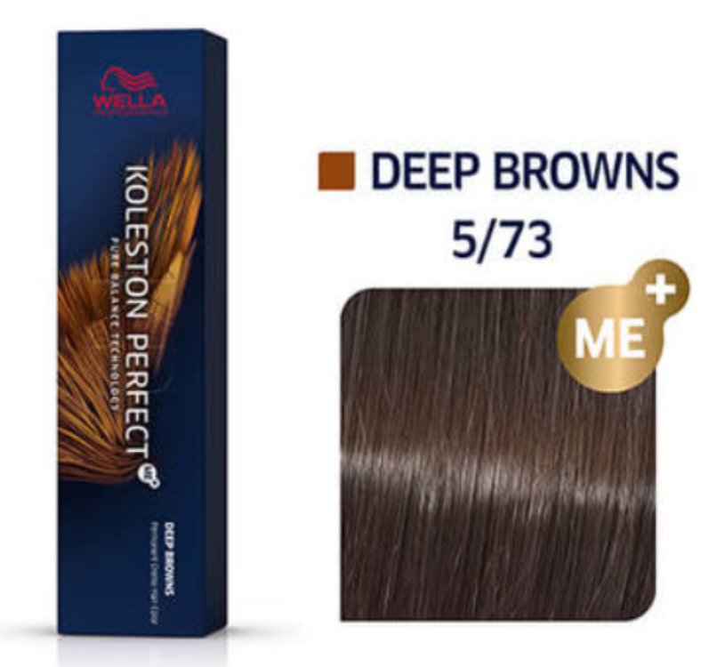 Wella Koleston Perfect 5/73 Light Brown/Brown Gold Permanent Deep ...