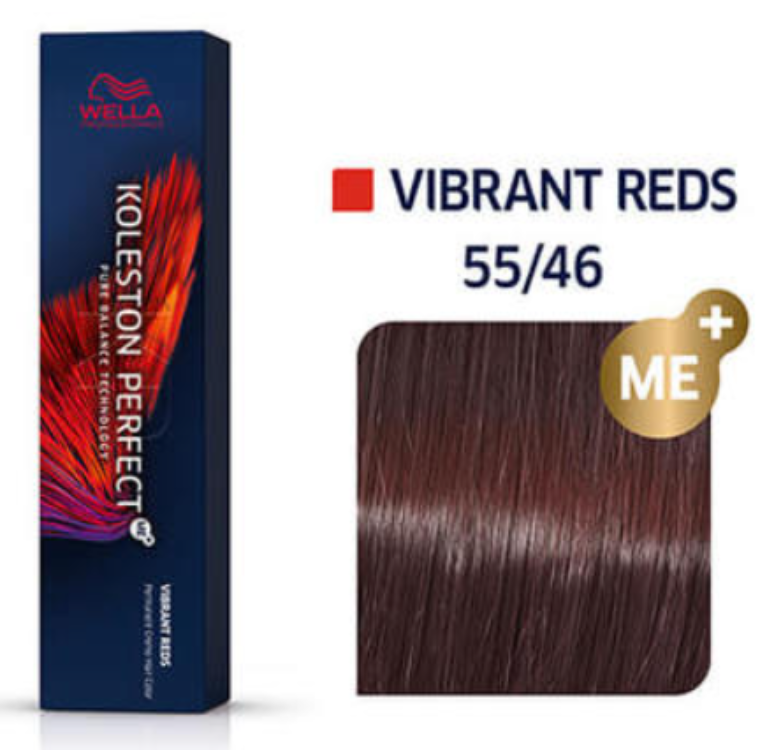 Wella Koleston Perfect 55/46 Intense Light Brown/Red Violet Permanent Vibrant Reds - 1Source