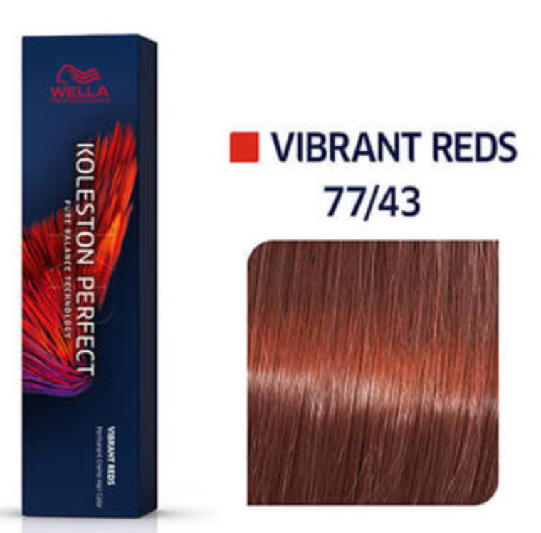 Wella Koleston Perfect 77/43 Intense Medium Blonde/Red Gold Permanent ...