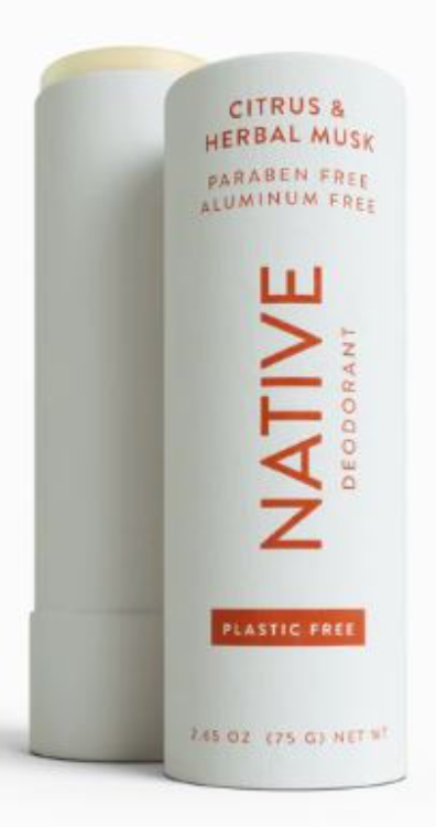 Native DEODORANT Plastic Free Deodorant Citrus & Herbal Musk - 1Source