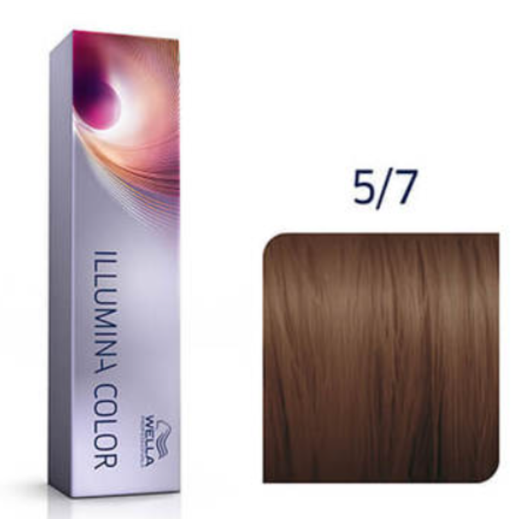 Wella Illumina Color 5/7 Medium Brown Permanent Hair Color - 1Source