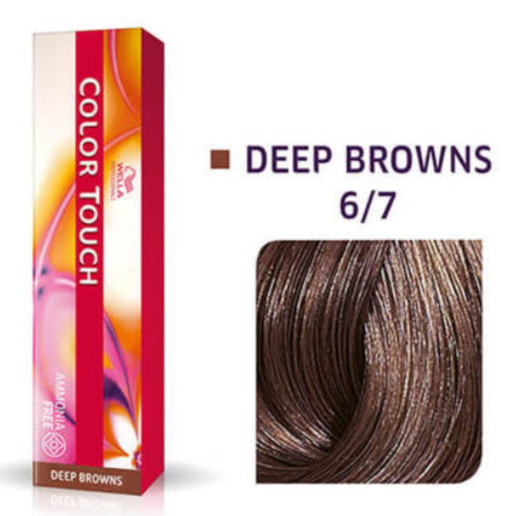 Wella Color Touch 6/7 Dark Blonde/Brown Demi Permanent Deep Browns ...