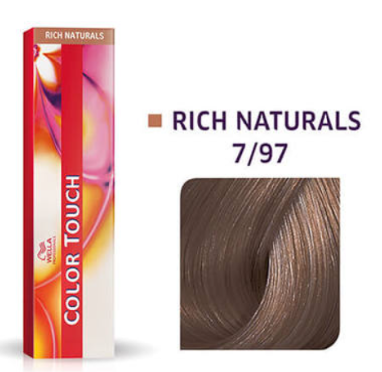 Wella Color Touch 7/97 Medium Blonde/Cendre Brown Demi Permanent Rich ...