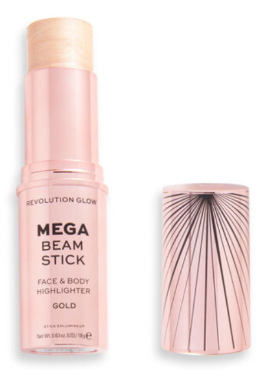 Revolution Makeup Revolution Glow Mega Beam Stick Highlighter Gold ...