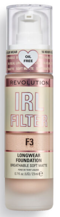 Revolution Makeup Revolution IRL Filter Longwear Foundation F3 - 1Source