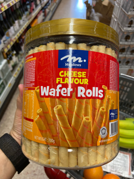 Meadows Cheese Flavour Wafer Rolls - 1Source