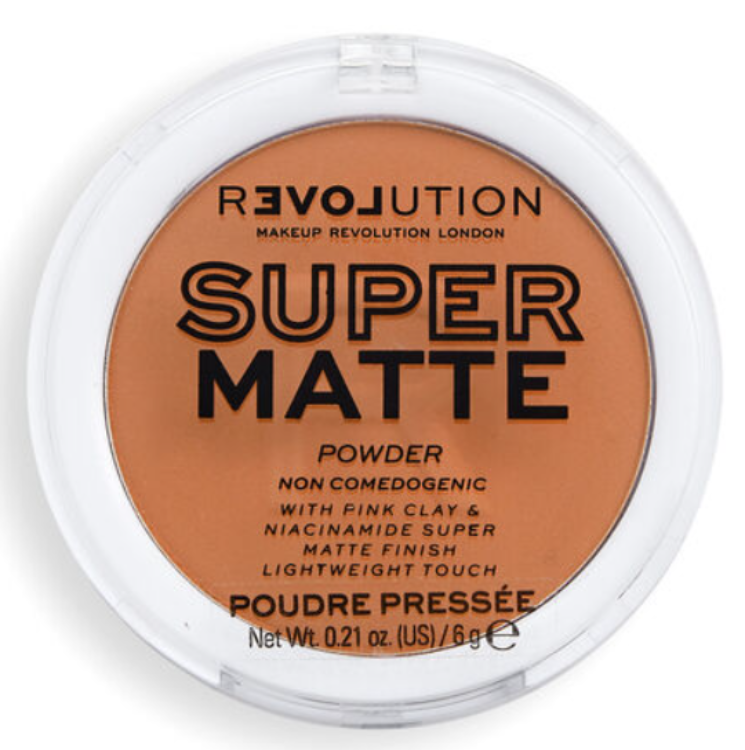 Revolution Relove By Revolution Super Matte Pressed Powder Dark Tan ...