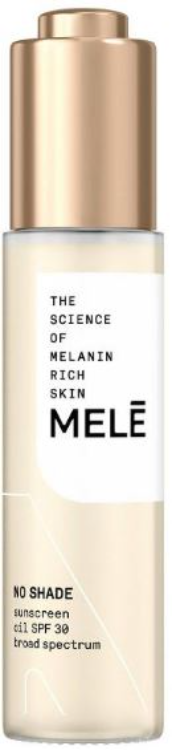 Mele NO SHADE Sunscreen Oil SPF 30 Broad Spectrum - 1Source