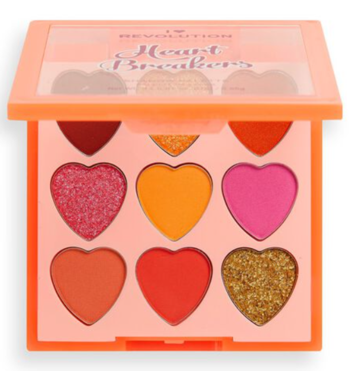 Revolution I Heart Revolution Heartbreakers Eyeshadow Palette Fiery ...