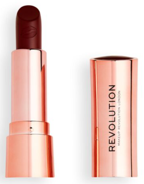 Revolution Satin Kiss Lipstick Vampire Red - 1Source