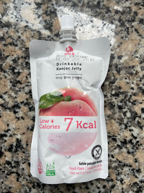 Jelly B Drinkable Konjac Jelly Peach Flavor - 1Source