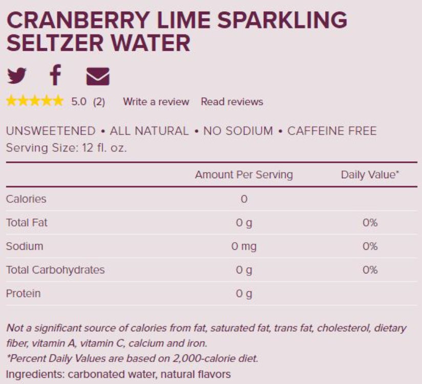 Schweppes Sparkling Seltzer Water Cranberry Lime - 1Source