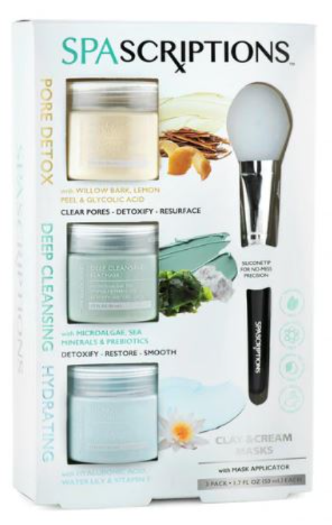 Spascriptions Pore Detox Deep Cleansing & Hydrating Clay & Cream Masks ...