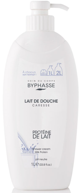 Byphasse Lait De Douche Caresse Shower Cream Milk Protein - 1Source