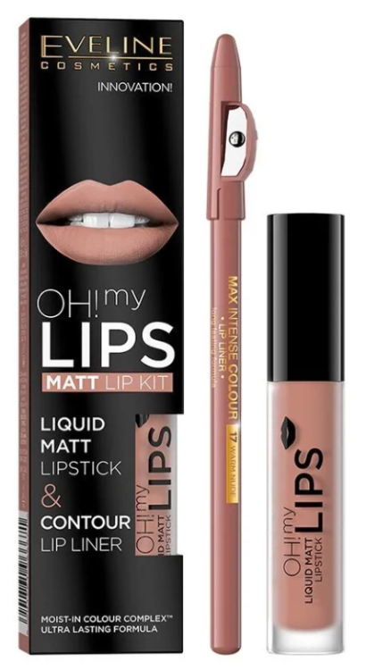 Eveline Cosmetics OH! MY LIPS MATT LIP KIT Matt Liquid Lipstick ...