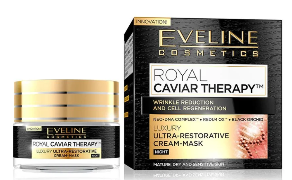 Eveline Cosmetics ROYAL CAVIAR THERAPY Luxury Ultra Restorative NIGHT ...