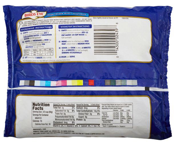 Birds Eye Frozen Sweet Kernel Corn - 1Source