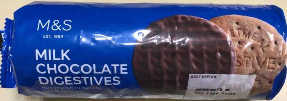 M&S MILK CHOCOLATE DIGESTIVES - 1Source