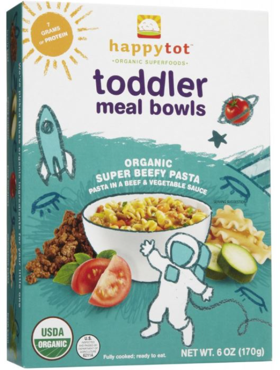 Happy Tot Toddler Meal Bowls Organic Super Beefy Pasta - 1Source
