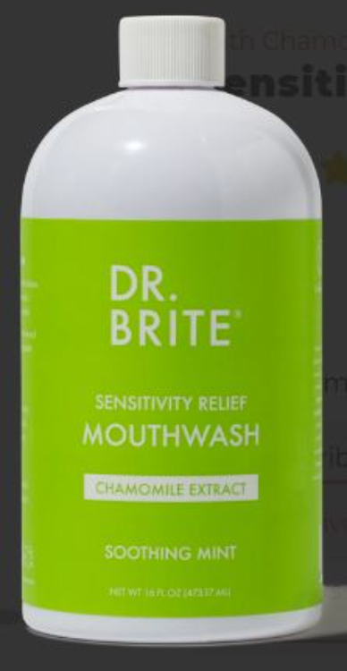 Dr Brite Sensitivity Relief Mouthwash Chamomile Extract Soothing Mint ...