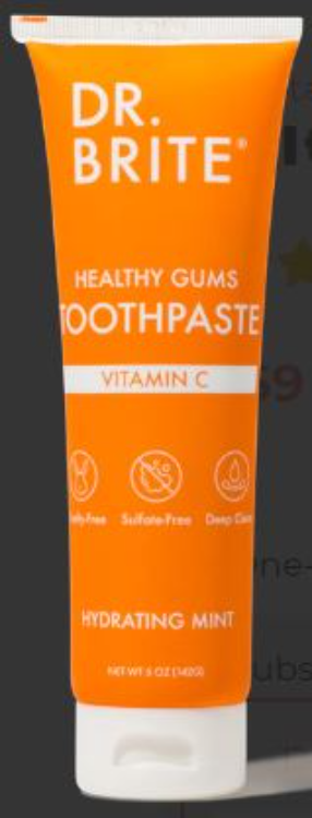 Dr Brite Healthy Gums Toothpaste Vitamin C Hydrating Mint - 1Source