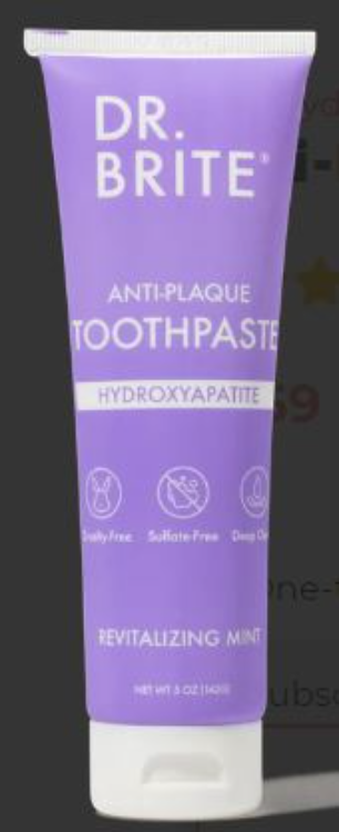 Dr Brite Anti Plaque Toothpaste Hydroxyapatite Revitalizing Mint - 1Source