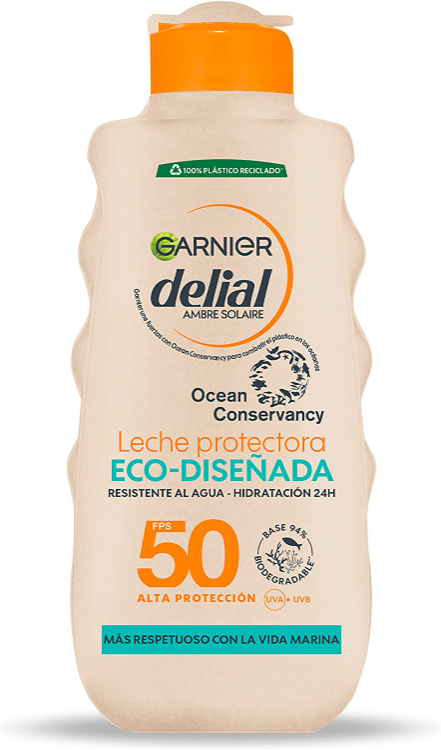 Garnier Delial Ocean Conservancy Leche Protectora Eco Disenada Spf 50 ...